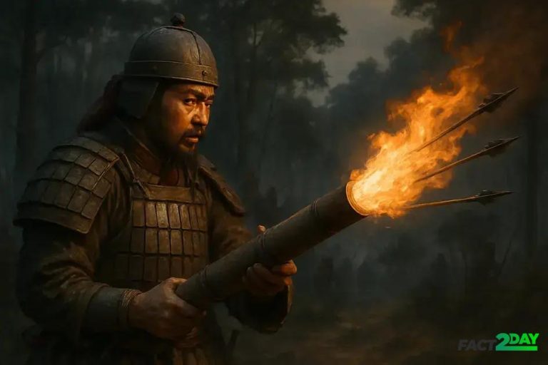 Chinese fire lance: ancient weapon