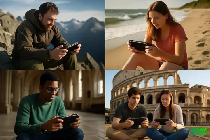 Games in unusual locations: passion for playing in improbable places.